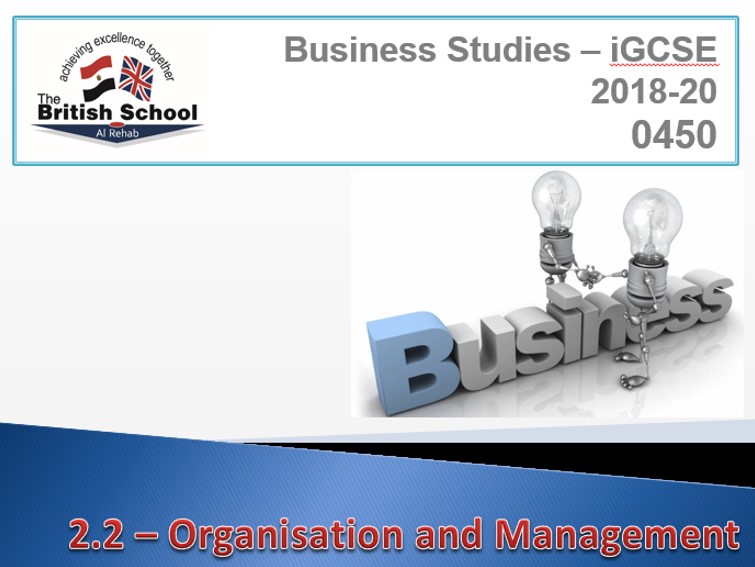 iGCSE Business Studies - 0450